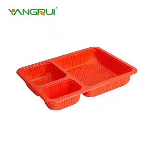 yangrui Red Plastic Food Tray - plastic catering trays with lids and ...